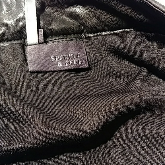 Sparkle & Fade | Skirts | Sparkle Fade Faux Leather Skirt 6 Black ...